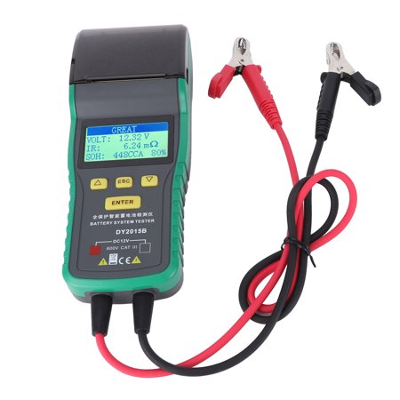 Battery Tester With Printer Car Diagnostic Tool 12V Automotive Battery ...
