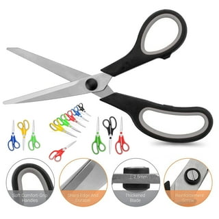 SINGER 8.5 Inch Fabric Scissors and 5.5 Inch Detail Craft Scissors with ...