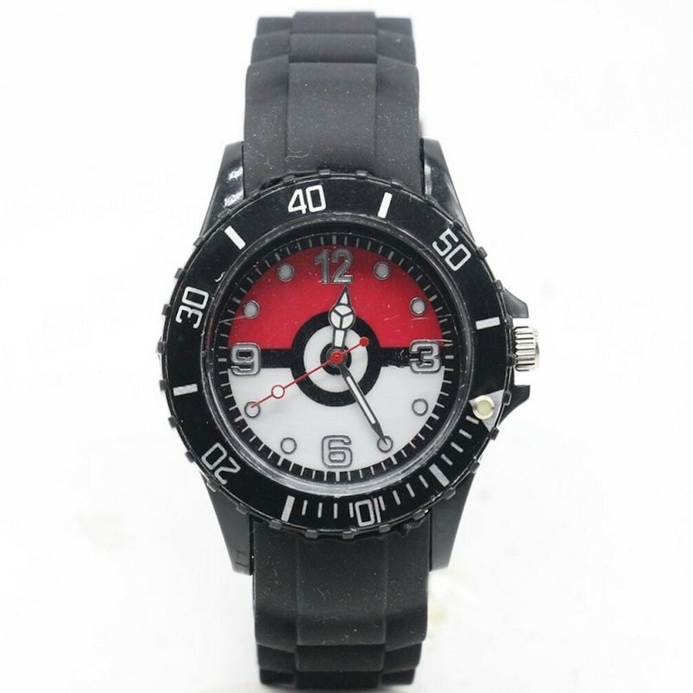 Pokemon Pokeball Silicone Band Wrist Watch - Walmart.com