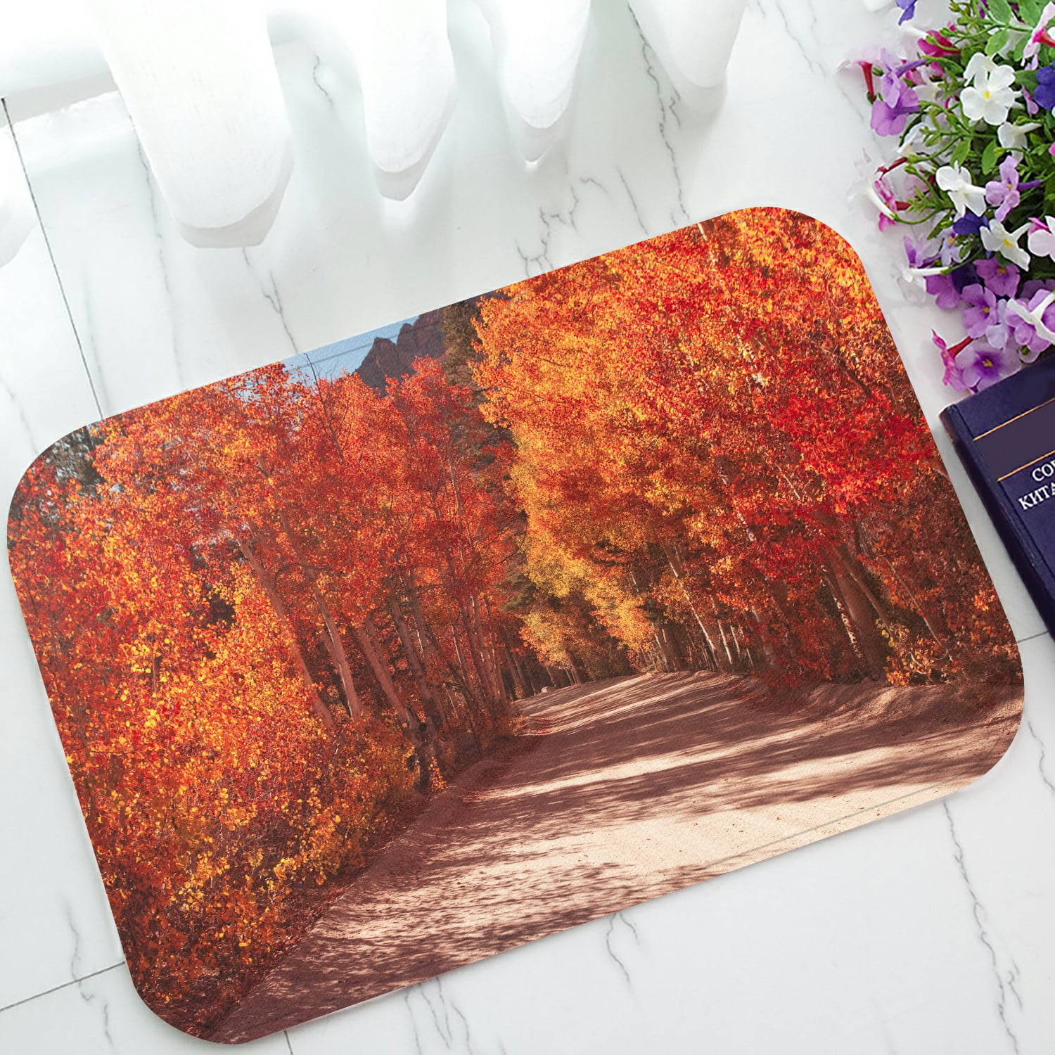ABPHQTO Fall Foliage Doormat Entrance Rug Area Rug Floor Mat Home Decor ...