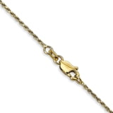 Primal Gold 10 Karat Yellow Gold 1.15mm Machine Made Diamond cut Rope ...