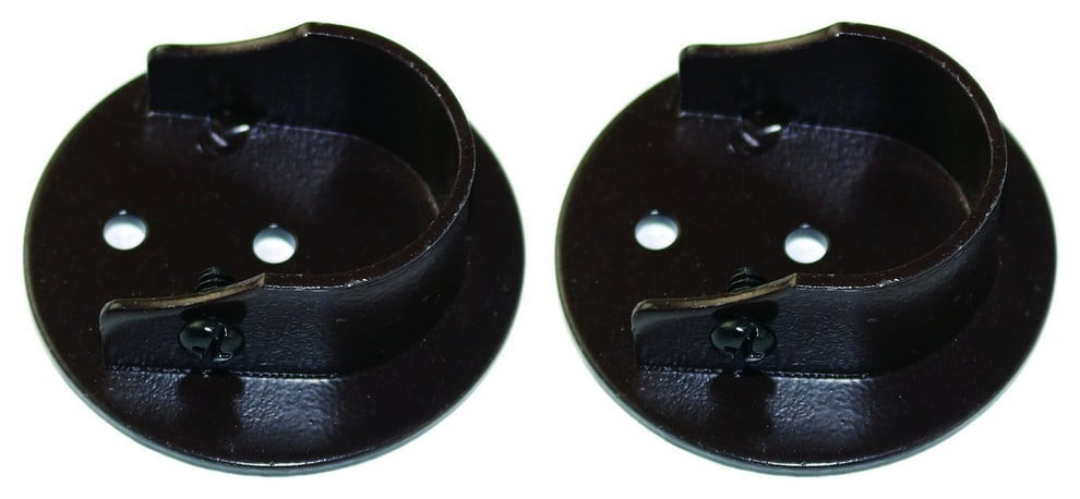 Urbanest Inside Mount Brackets for 5/8" and 3/4" Rods, Bronze, Set of 2 ...