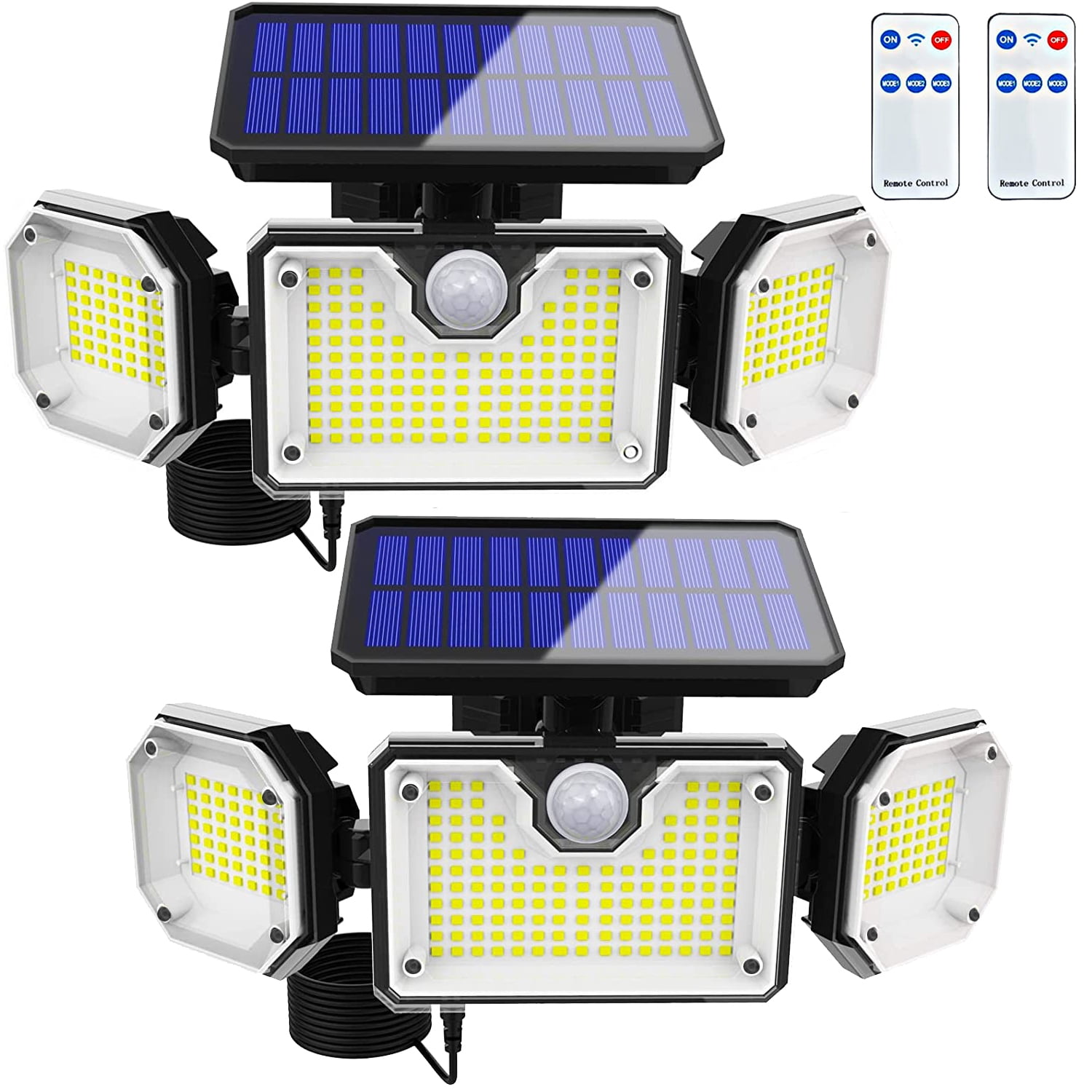 Solar Outdoor Lights Waterproof ,2500LM 226 LED Motion Sensor Outdoor ...