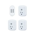 Hyper Tough Indoor Wireless Remote Control 3 Pack, 1-Outlet, 100 Feet ...