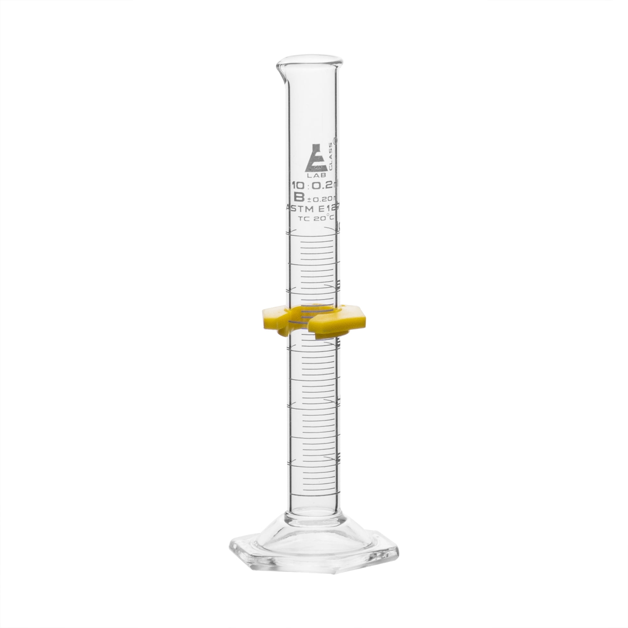 Measuring Cylinder, 10ml - ASTM, Class B Tolerance ±0.20ml - Protective ...