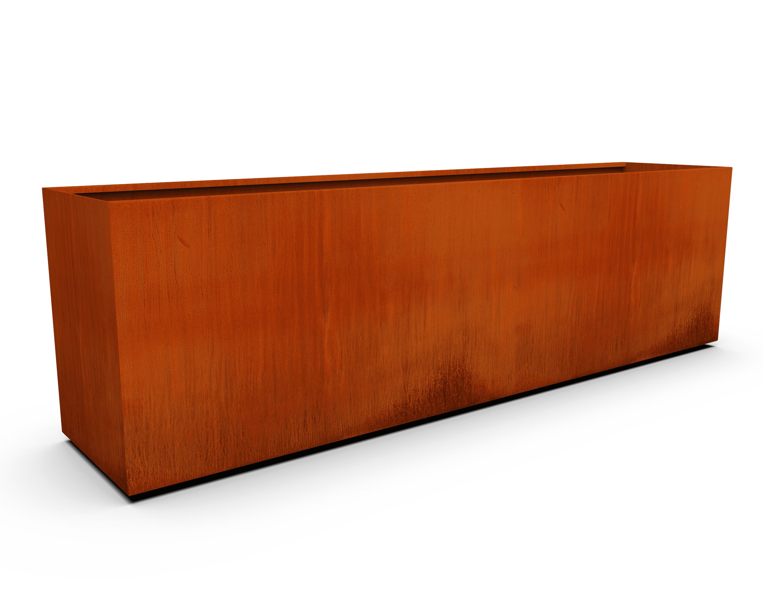PLANTERCRAFT Corten Steel metal planter box, Rectangular sizes, Modern ...