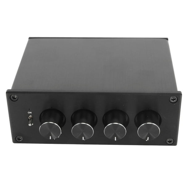 4 Way Stereo Splitter Box, 1 in 4 Out Sound Splitter Mixer, Audio ...