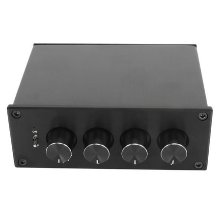 4 Way Stereo Splitter Box, 1 in 4 Out Sound Splitter Mixer, Audio ...
