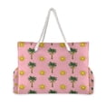 20.5"x15" Large Beach Tote Bag with Rope Handles, Waterproof Nylon ...