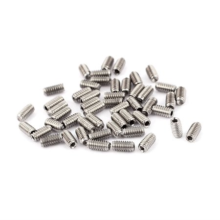 50Pcs M2 x 4mm Stainless Steel Hex Socket Set Grub Screws Headless Cup Point | Walmart Canada