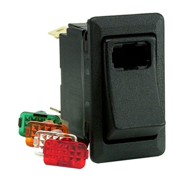 Cole Hersee on-off-on DPDT 6 Screw Heavy Duty Toggle Switch, Black ...