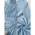 Asymmetrical One Shoulder Bodycon Midi Dress for Women, Ruched Long ...