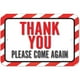 Thank You Please Come Again Sign - Walmart.com