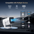 "DR.J Professional 4K Native 1080P Projector with 5G WiFi, 300 ...