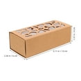 Masteelf Elegant Brown Paper Macaron Boxes with Clear Window for Gift ...
