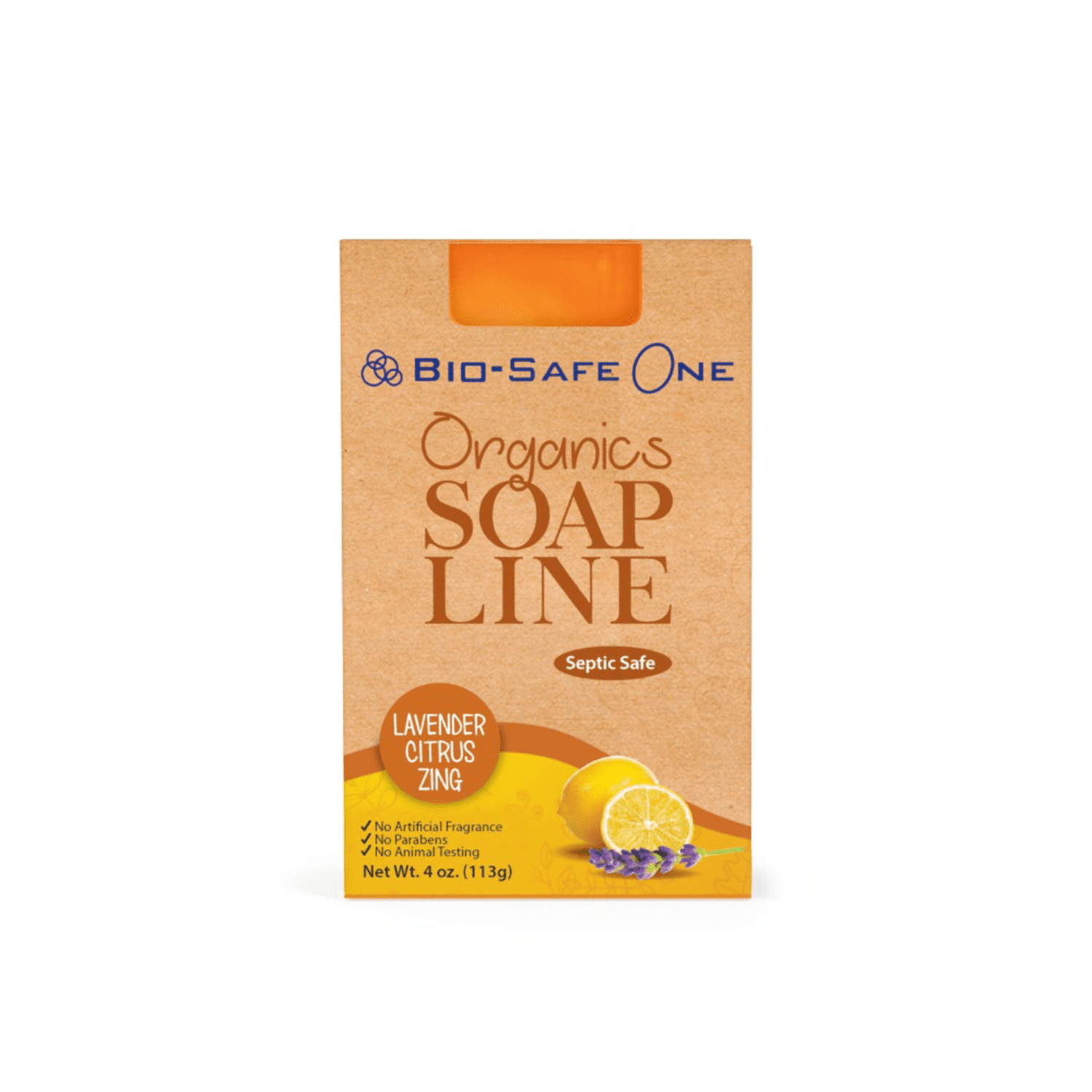 Bio-Safe One, Inc - Lavender Citrus Zing Organic Soap Bar - 4 oz ...