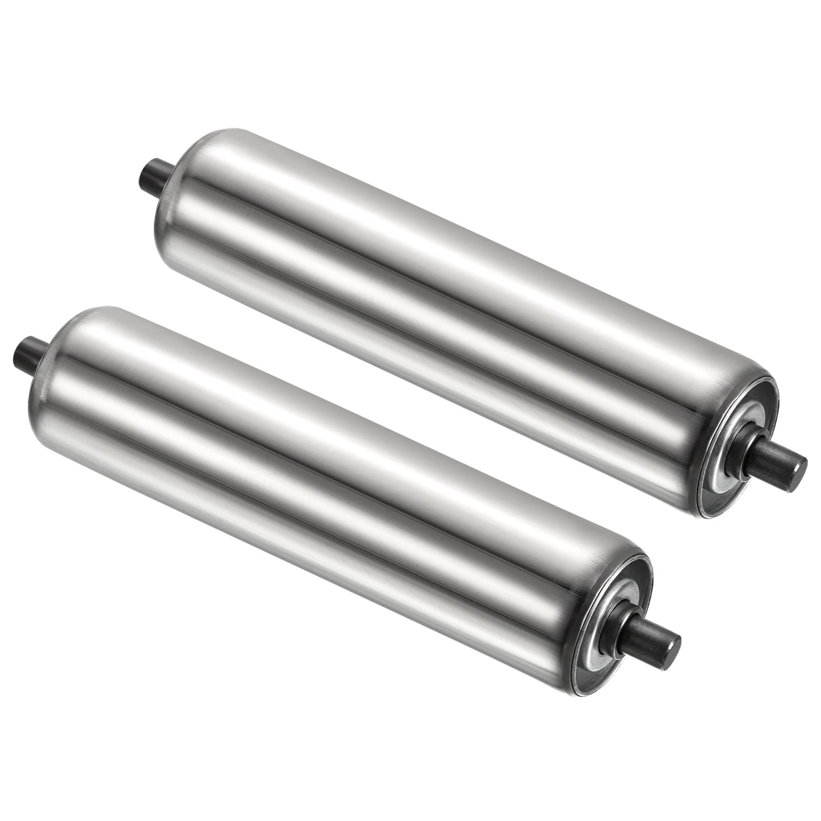Uxcell 2"x10" Stainless Steel Gravity Conveyor Roller Transmission ...