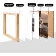 COEQWD-8x8 Picture Frame, Natural Square Solid Wood Frame for Pictures ...