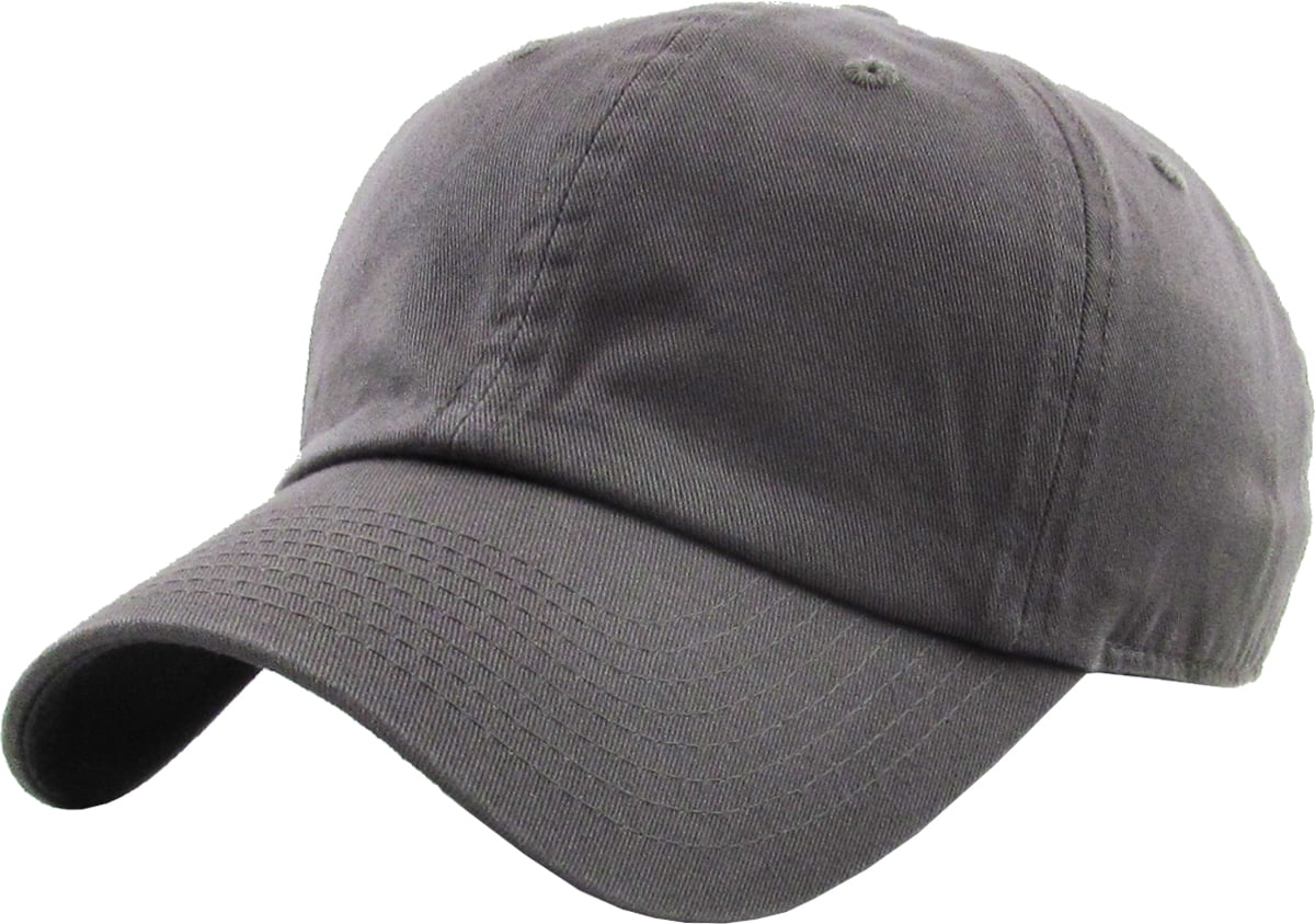 Washed Solid Cotton Dad Hat Adjustable Baseball Cap Polo Style ...