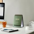 2026 Desk Calendar | Small Solid Color Desktop Organizer | Foldable ...