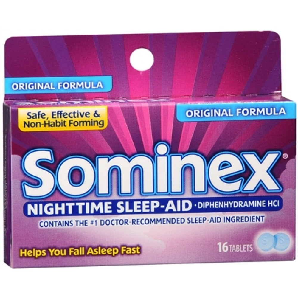 Sominex Original Formula Tablets, 16 Ct - Walmart.com - Walmart.com