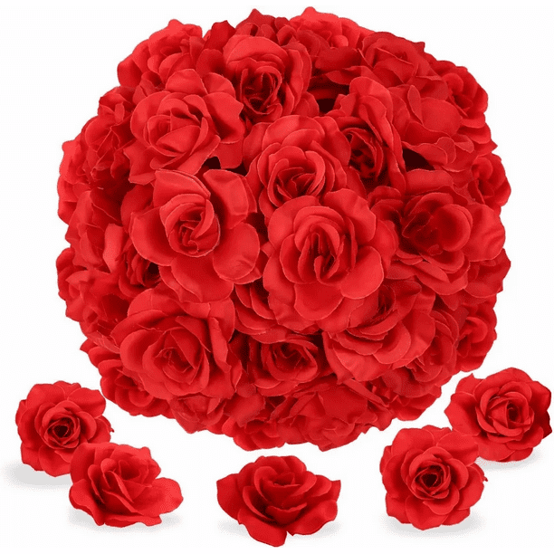 Mini Rosas Artificiales Artesanales 50 Piezas Rojas | Walmart en línea