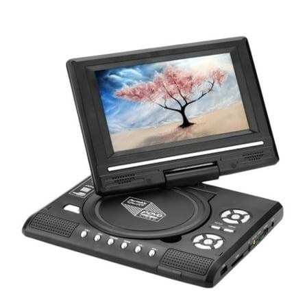 9" Portable CD/DVD Player, Built-in Battery, USB/SD Card Memory Readers ...