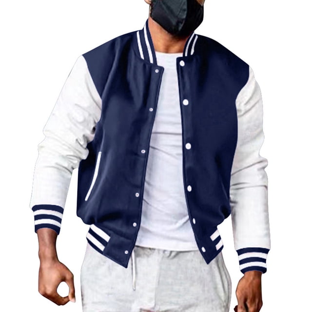 Veste pour Hommes Automne Hiver Coupe Classique Ample Col Montant ...