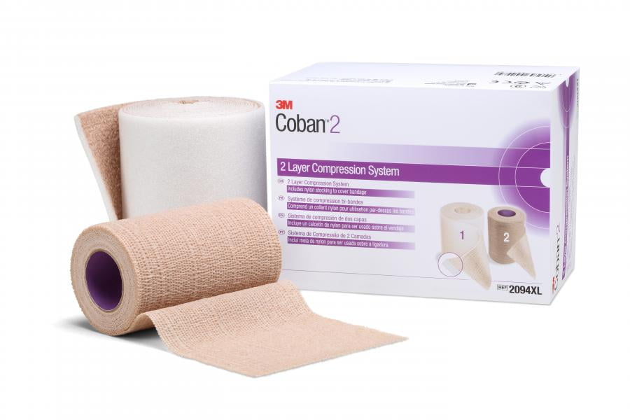 3M Coban 2 2 Layer Compression Bandage System, 4 Inch x 3-4/5 Yard, 35 ...