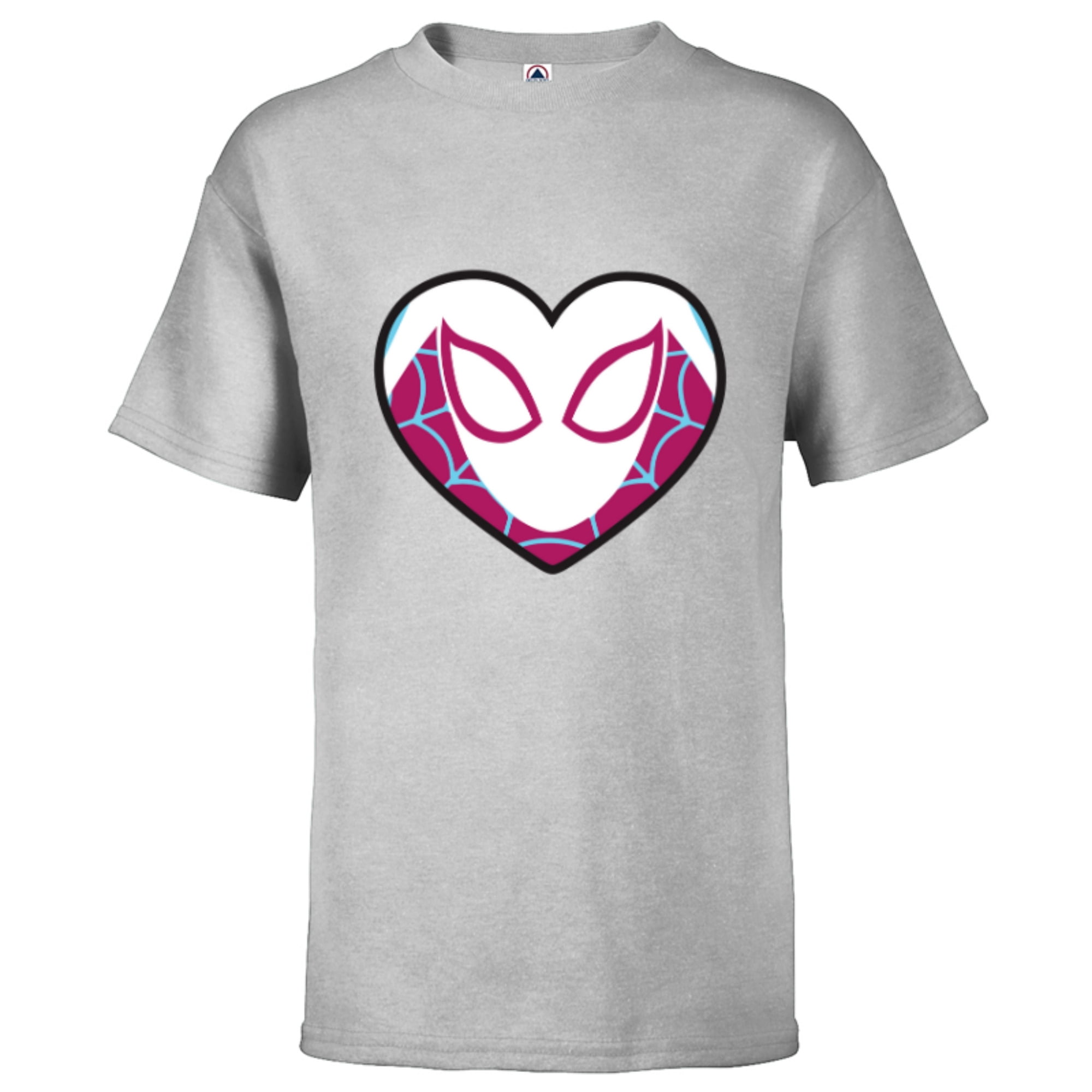 Marvel Spider-Man Ghost Spider Spider-Gwen Heart Mask Logo - Short ...
