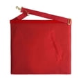 PAST HIGH PRIEST ROYAL ARCH CHAPTER APRON - HAND EMBROIDERED RED WITH ...
