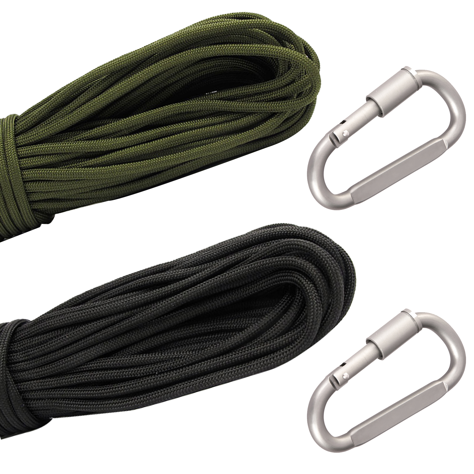 Dream Lifestyle 2Pcs Outdoor Climbing Rope 102Ft Static Rock Climbing ...