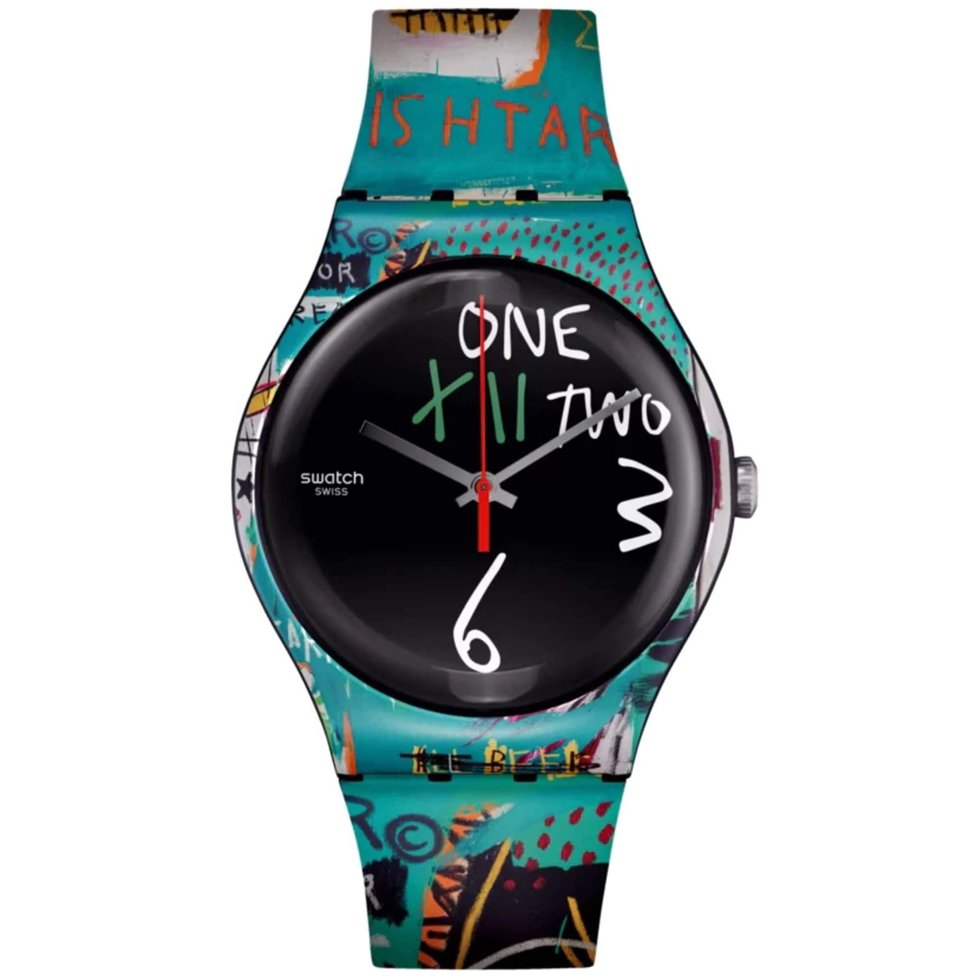 Swatch SUOZ356 Unisex Swatch Art Journey Ishtar Black Dial Watch ...