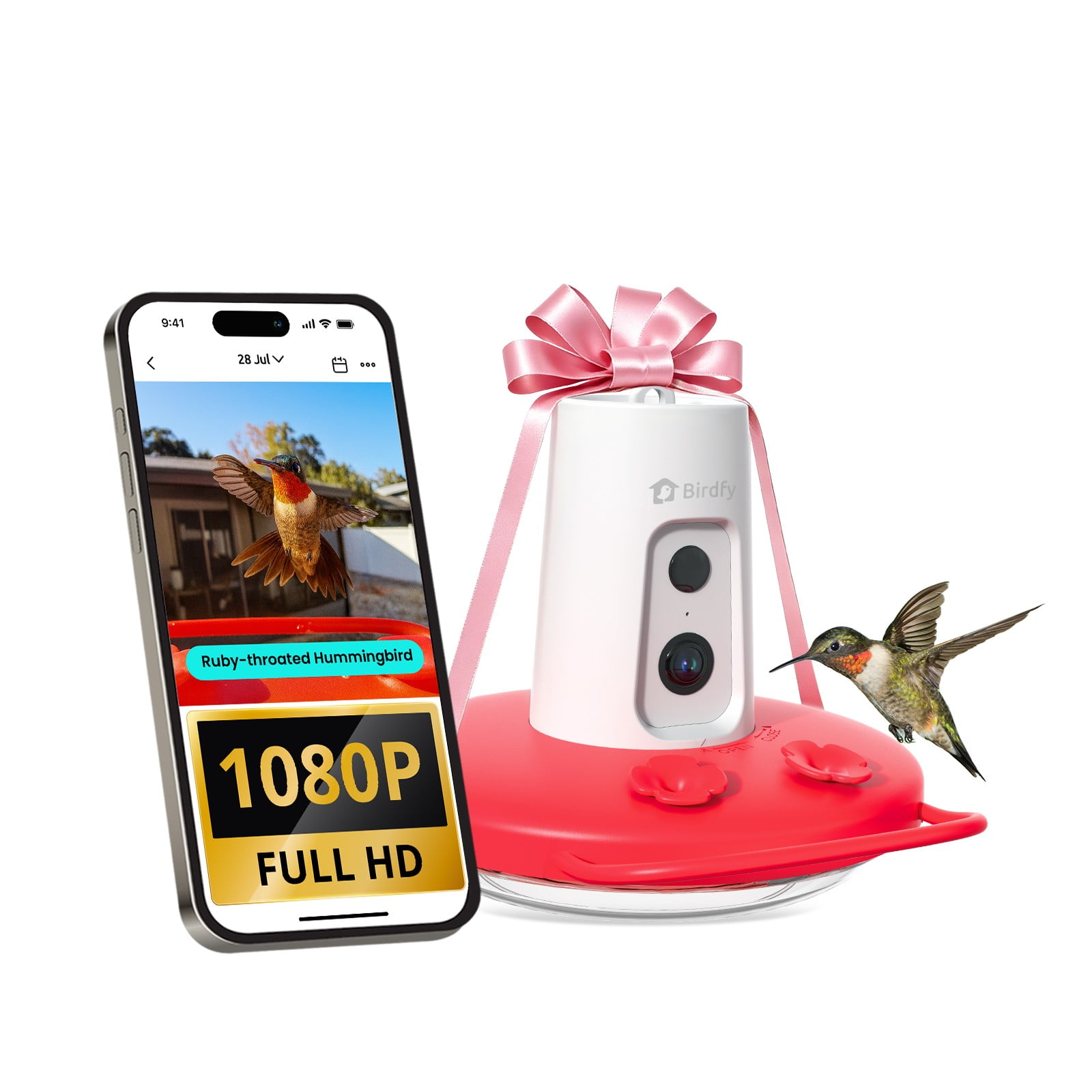 Click here for Birdfy Humming Bird Feeder With Camera  1080p Fhd... prices
