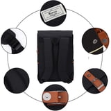 Ronyes Unisex College Bag 15.6’’ School Laptop Backpack Adult Black ...
