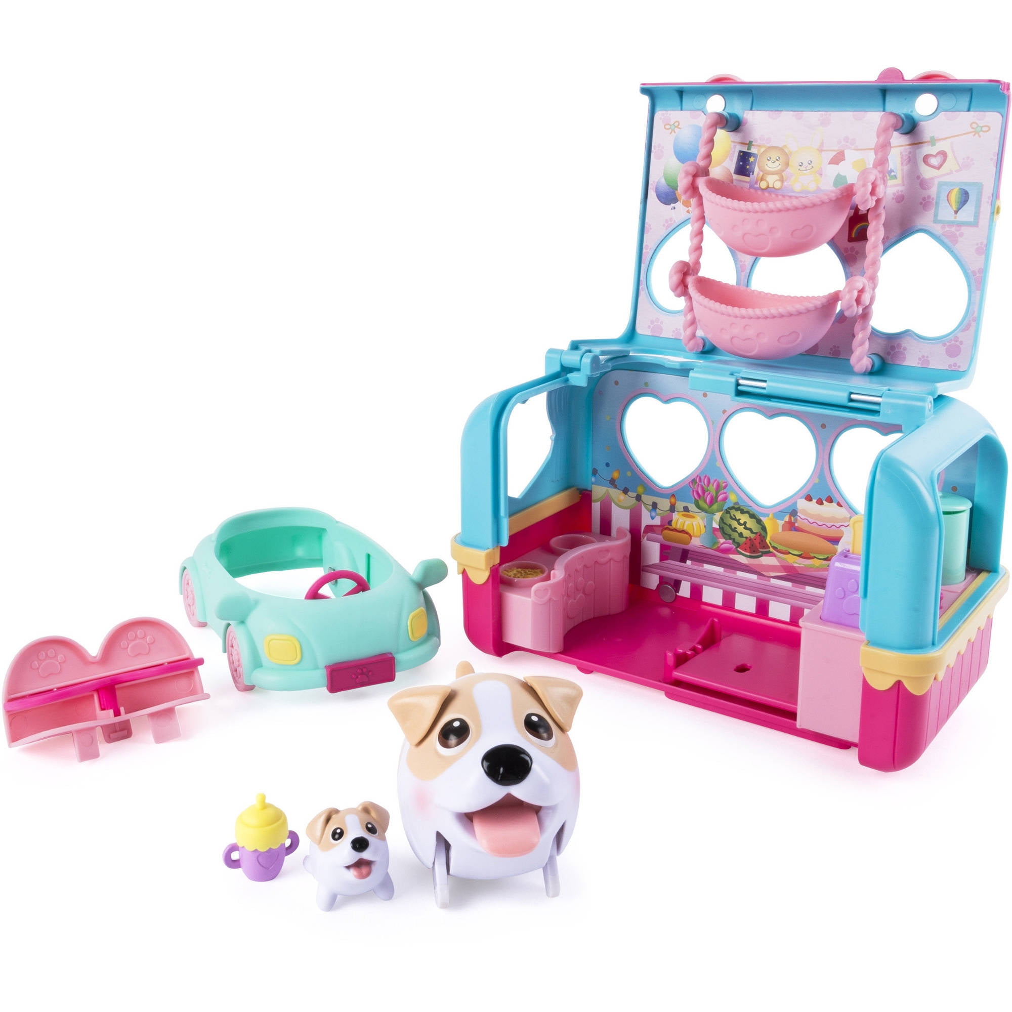 Chubby Puppies & Friends Vacation Camper Playset, Jack Russell Terrier ...
