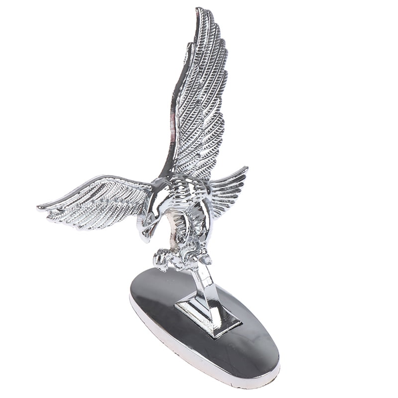 Buy Car Front Cover Chrome Hood Ornament Badge 3D Emblem Angel Eagle ...