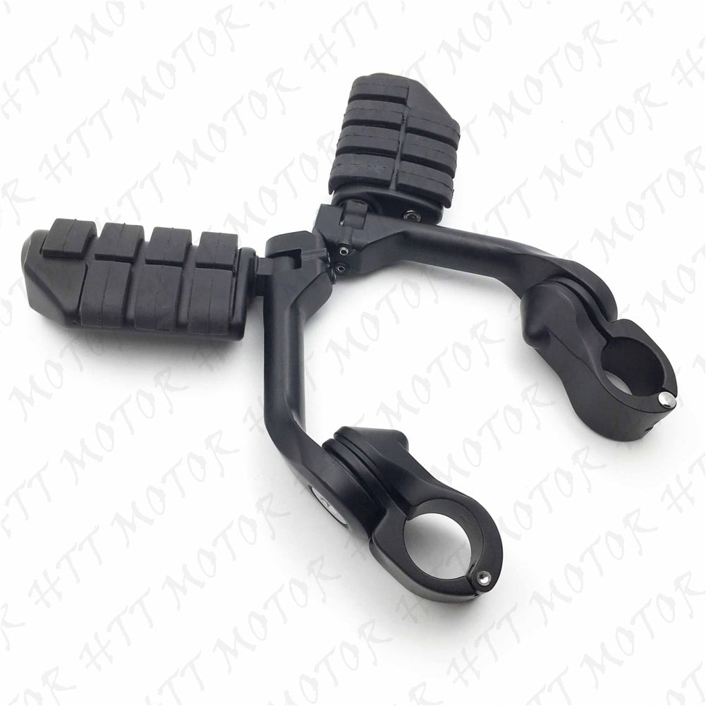 HTT-MOTOR Black 5" Long Foot Peg Kit 1.25" Engine Guard For Honda ...