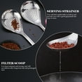 Stainless Steel Skimmer Colander Slotted Spoon Kitchen Strainer Ladle ...