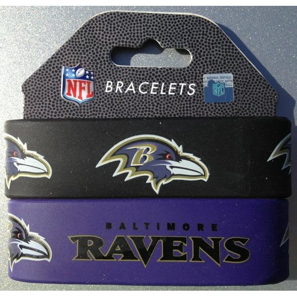NFL Football Silicone Rubber Wrist Band Two Bracelets Choose Your Team ...