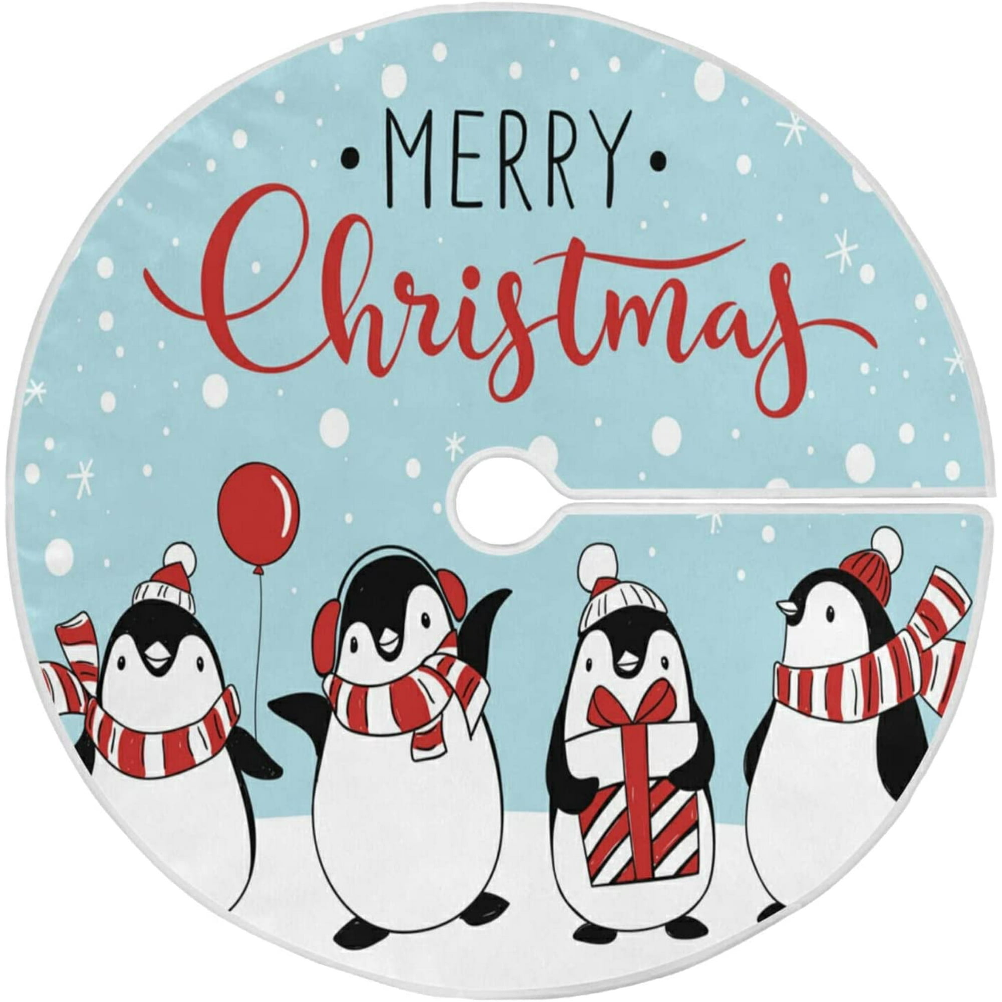 Click here for Poglip Christmas Penguin Xmas Christmas Tree Skirt... prices
