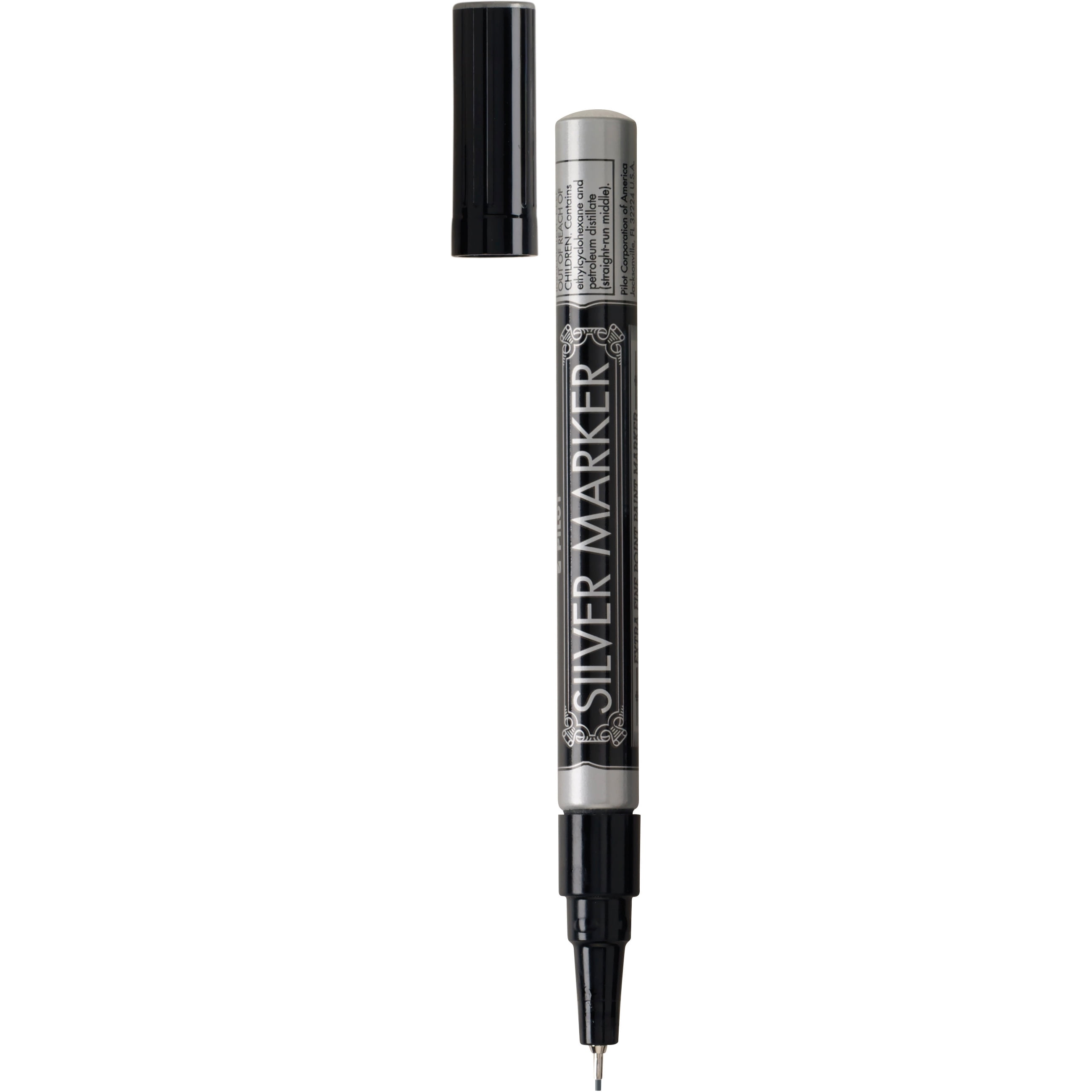 Pilot Metallic Permanent Marker, Extra-Fine, Silver - Walmart.com