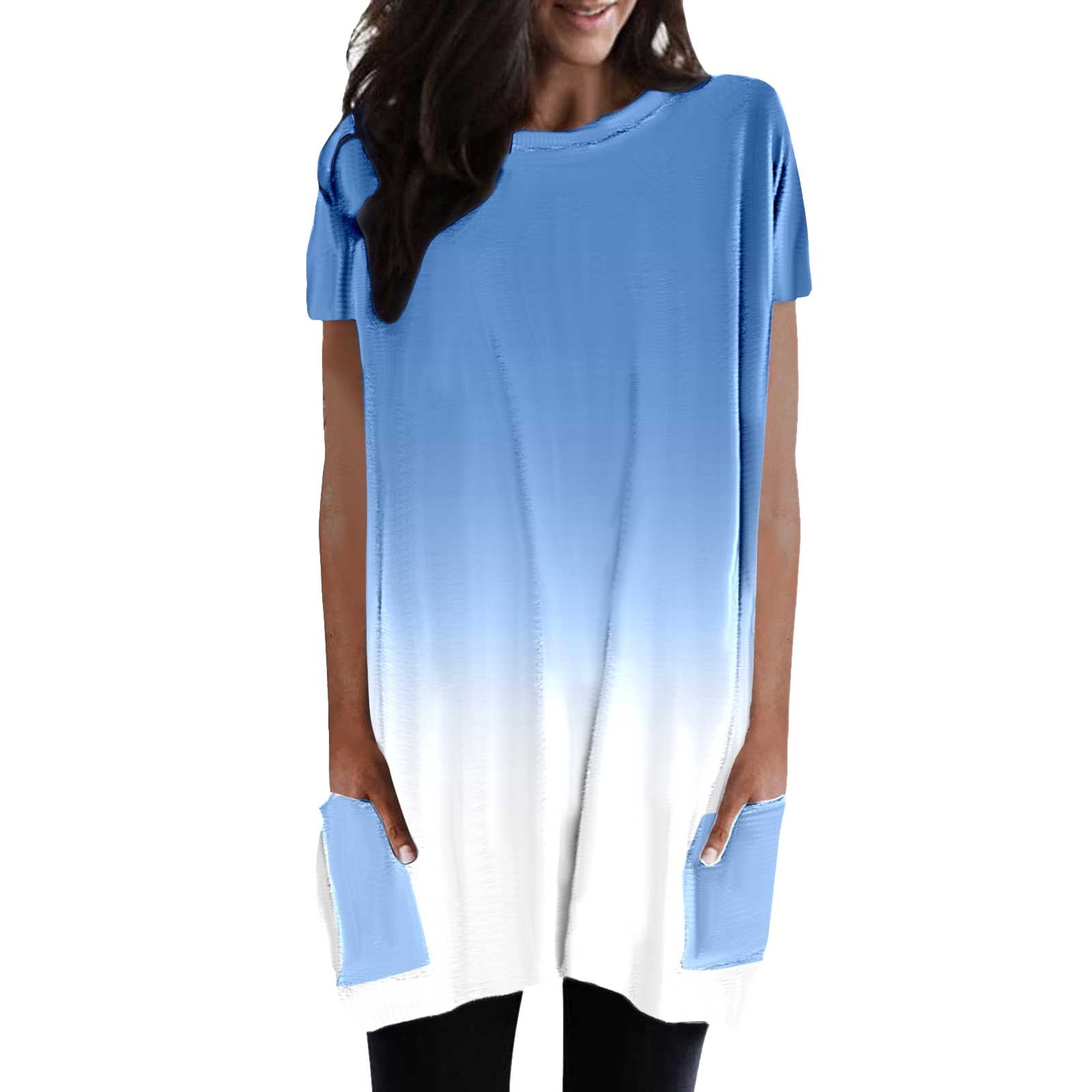 Click here for Fgnfyis Women Summer Casual Loose Pullover Round N... prices