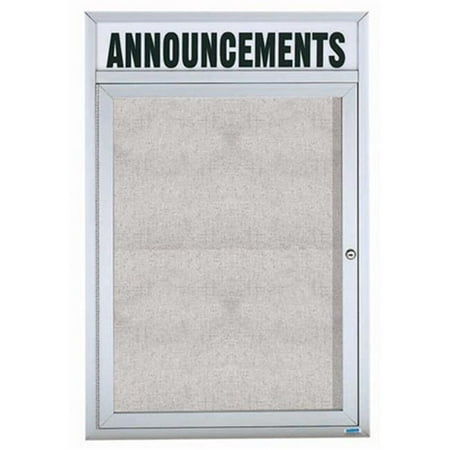 Aarco Products ODCC3624RHI 1-Door Illuminated Outdoor Enclosed Bulletin ...