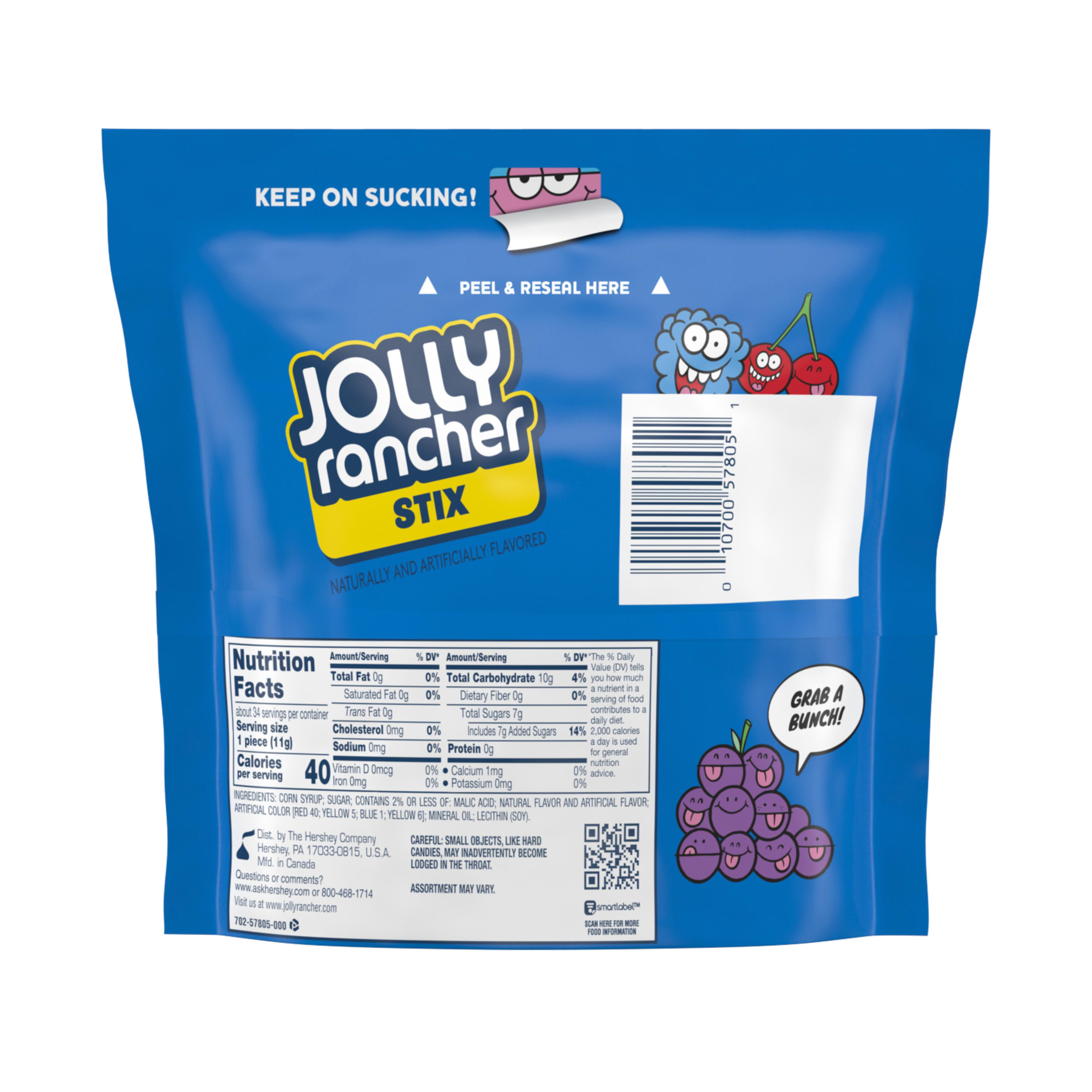 Jolly Rancher Stix Nutrition Facts | Besto Blog