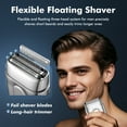 Prozing Electric Foil Shaver for Men, 3 Floating Heads Face Razor, LED ...