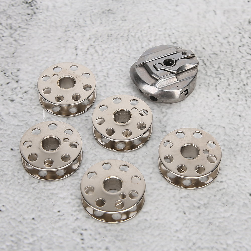 Carrete de Coser ANGGREK Metal para Máquina de Coser Singer 221 222 301 ...