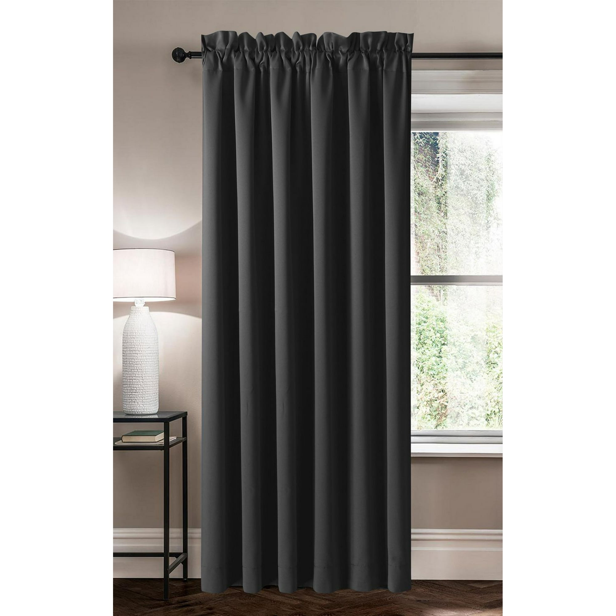 Click here for Swift Home 1 Piece Room Darkening Rod Pocket Curta... prices