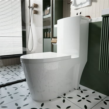 Virage One Piece Elongated ﻿Toilet with Touchless Retrofit Dual Flush 1 ...