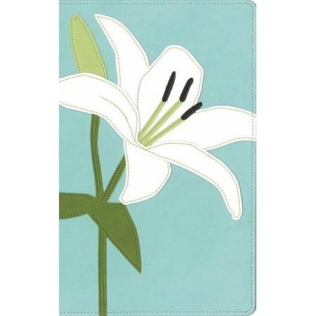 KJV Thinline Bloom Collection Bible (White Lily Italian Duo-Tone ...